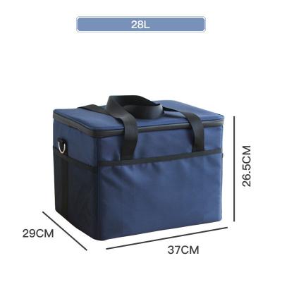 Cina Big Square Camping Thermal Cooler Bag wIth Shoulder Strap Waterproof Oxford Cloth Cooler Lunch Box Bag in vendita