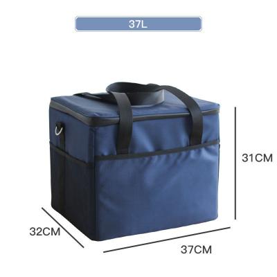 Cina Big Square Camping Thermal Cooler Bag wIth Shoulder Strap Waterproof Oxford Cloth Cooler Lunch Box Bag in vendita