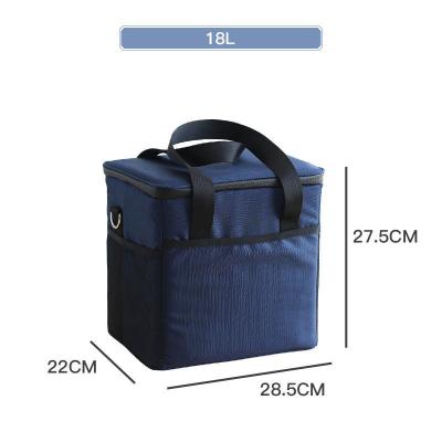 Cina Big Square Camping Thermal Cooler Bag wIth Shoulder Strap Waterproof Oxford Cloth Cooler Lunch Box Bag in vendita