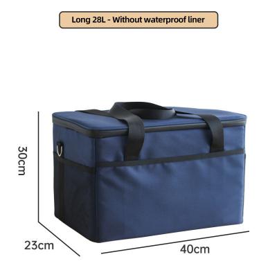 Cina Big Square Camping Thermal Cooler Bag wIth Shoulder Strap Waterproof Oxford Cloth Cooler Lunch Box Bag in vendita