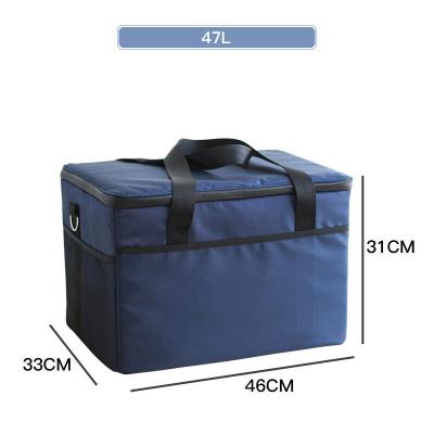 Cina Big Square Camping Thermal Cooler Bag wIth Shoulder Strap Waterproof Oxford Cloth Cooler Lunch Box Bag in vendita