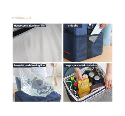 Cina Big Square Camping Thermal Cooler Bag wIth Shoulder Strap Waterproof Oxford Cloth Cooler Lunch Box Bag in vendita