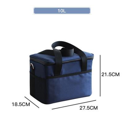 Cina Big Square Camping Thermal Cooler Bag wIth Shoulder Strap Waterproof Oxford Cloth Cooler Lunch Box Bag in vendita