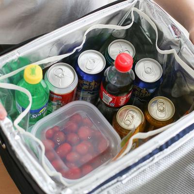 Cina Big Square Camping Thermal Cooler Bag wIth Shoulder Strap Waterproof Oxford Cloth Cooler Lunch Box Bag in vendita