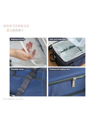 Cina Big Square Camping Thermal Cooler Bag wIth Shoulder Strap Waterproof Oxford Cloth Cooler Lunch Box Bag in vendita