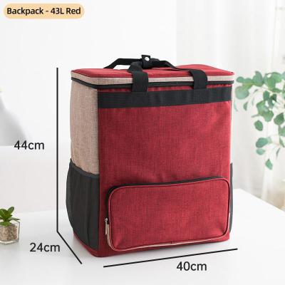 Cina Wholesale Custom Logo 43L Preimum Insulated Cooler Picnic Lunch Bag Large Capacity Thermos Cooler Bag Backpack in vendita