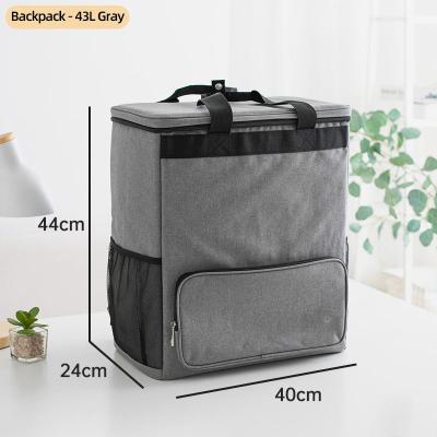 Cina Wholesale Custom Logo 43L Preimum Insulated Cooler Picnic Lunch Bag Large Capacity Thermos Cooler Bag Backpack in vendita