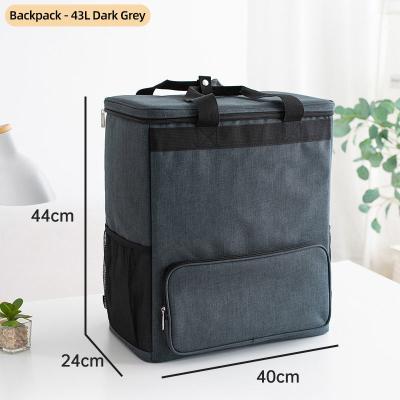 Cina Wholesale Custom Logo 43L Preimum Insulated Cooler Picnic Lunch Bag Large Capacity Thermos Cooler Bag Backpack in vendita