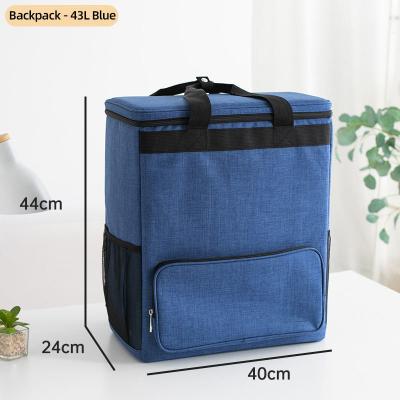 Cina Wholesale Custom Logo 43L Preimum Insulated Cooler Picnic Lunch Bag Large Capacity Thermos Cooler Bag Backpack in vendita