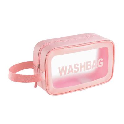 Cina Women Transparent Waterproof Makeup Bag Portable Travel Wash Storage Pouch Large Capacity Organizer Beauty Case in vendita