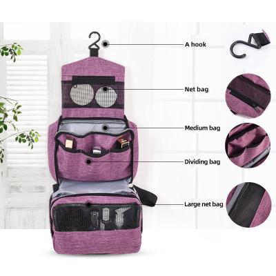 Cina High Capacity Toiletries Organizer Storage Cosmetic Cases Travel Waterproof Portable Women Makeup Hanging Toiletry in vendita