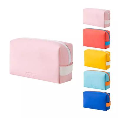 Cina Customized Sustainable Packaging Cross-Border Portable PU Women'S Makeup Bag Cute Waterproof Storage Bag in vendita