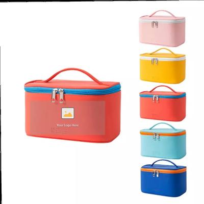 Cina Customized Sustainable Packaging Cross-Border Portable PU Women'S Makeup Bag Cute Waterproof Storage Bag in vendita