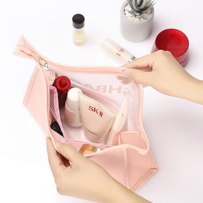 Cina Biodegradable Traincase Travel Artist Women'S Holographic Cosmetic Bags For Makeup Branded Dropshipping Customisable in vendita