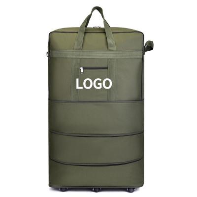 Cina OEM Multipurpose High Quality Waterproof Oxford Duffel Bag Large Capacity Lightweight Foldable Travel Bag With Wheels in vendita