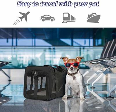Cina Travel & Car Small Dogs Puppies Cat Pet Carrier Airline Approved Soft Sided Collapsible Top Loading Cat Bag Carrier in vendita