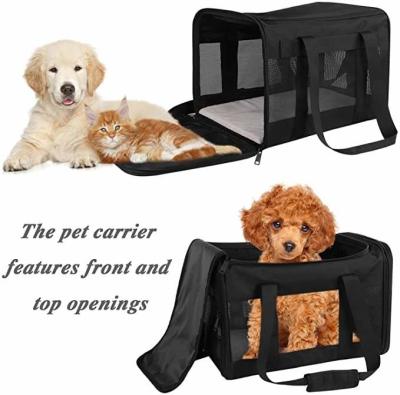 Cina Travel & Car Small Dogs Puppies Cat Pet Carrier Airline Approved Soft Sided Collapsible Top Loading Cat Bag Carrier in vendita