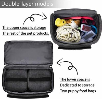 Cina Pet Travel Bag For Dog Cat Weekend Tote Organizer Bag For Dogs Travel Food Carriers Bag in vendita