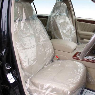 China Disposable Seat Covers, Car Disposable Universal Pla Seat Covers for Airplane Seats, Salon Chairs, Restaurant Seat for sale