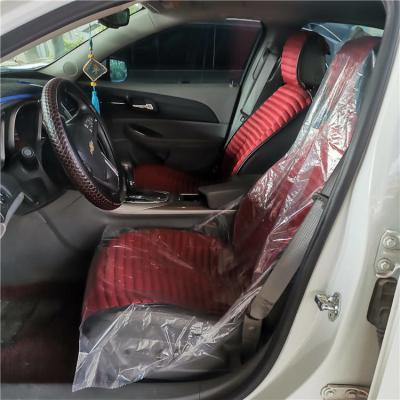 China Disposable Seat Covers, Car Disposable Universal Pla Seat Covers for Airplane Seats, Salon Chairs, Restaurant Seat for sale