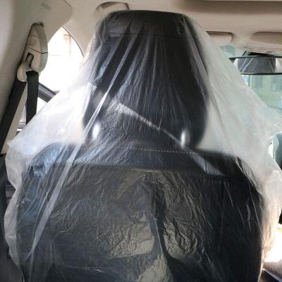 China Disposable Seat Covers, Car Disposable Universal Pla Seat Covers for Airplane Seats, Salon Chairs, Restaurant Seat for sale