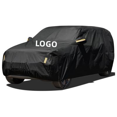 China Custom Size and Logo Uv Protection Body Car Cover Sun Wholesale Good Quality Polyester 52X48X32CM 0.8-3kg 200 Pcs for sale