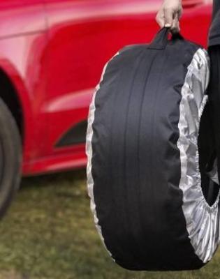 Cina Tire Cover, Seasonal Tire Totes,Polyester Wheel Tires Storage Bags, Waterproof Dustproof Wheel Covers Fit for 16