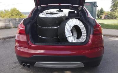 Cina Tire Cover, Seasonal Tire Totes,Polyester Wheel Tires Storage Bags, Waterproof Dustproof Wheel Covers Fit for 16