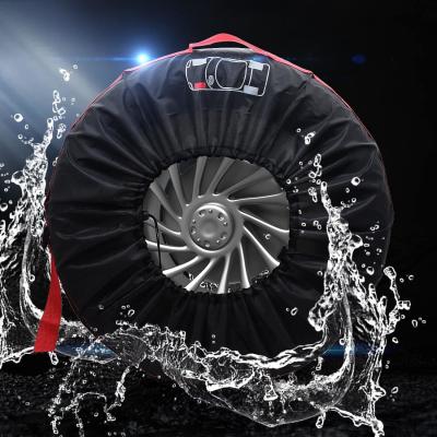 Cina Tire Cover, Seasonal Tire Totes,Polyester Wheel Tires Storage Bags, Waterproof Dustproof Wheel Covers Fit for 16