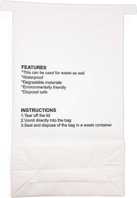 Cina Paper Disposable Vomit Bags for Car Motion Sickness, Barf, Throw Up, Puke for Car, Uber, Travel, and Mornings Sickness in vendita