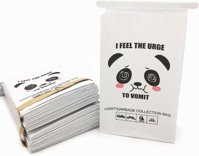 Cina Paper Disposable Vomit Bags for Car Motion Sickness, Barf, Throw Up, Puke for Car, Uber, Travel, and Mornings Sickness in vendita