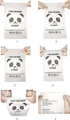 Cina Paper Disposable Vomit Bags for Car Motion Sickness, Barf, Throw Up, Puke for Car, Uber, Travel, and Mornings Sickness in vendita