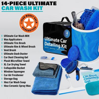 Cina Car Cleaning Tools Kit, Car Detailing Kit, Car Detailing Brush Set with Carry Bag, Auto Drill Brush Car Wash Kit in vendita