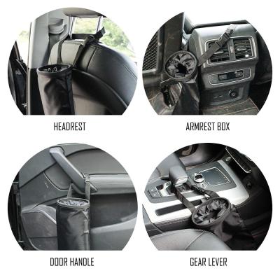 Cina Car Trash Bag Hanging with Elastic Opening & Easy Mount | Auto Garbage Can with Waterproof Oxford Material in vendita