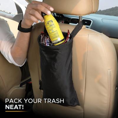 Cina Car Trash Bag Hanging with Elastic Opening & Easy Mount | Auto Garbage Can with Waterproof Oxford Material in vendita