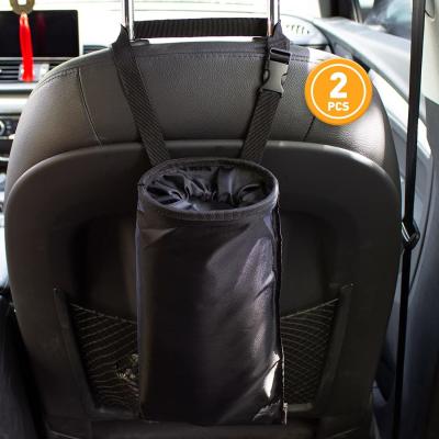 Cina Car Trash Bag Hanging with Elastic Opening & Easy Mount | Auto Garbage Can with Waterproof Oxford Material in vendita