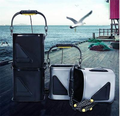Cina Portable Fishing Water Pail for Camping Traveling Hiking Fishing Boating Gardening with 4.5 Meters Rope in vendita