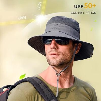 Cina Wide Brim Bucket Hat Foldable Boonie Hat for Fishing Hiking Garden Safari Beach Breathable for Fishing, Hiking, Camping in vendita
