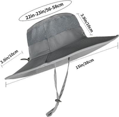 Cina Wide Brim Bucket Hat Foldable Boonie Hat for Fishing Hiking Garden Safari Beach Breathable for Fishing, Hiking, Camping in vendita