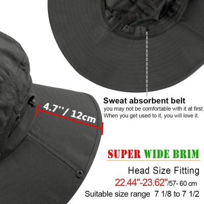 Cina Wide Brim Bucket Hat Foldable Boonie Hat for Fishing Hiking Garden Safari Beach Breathable for Fishing, Hiking, Camping in vendita