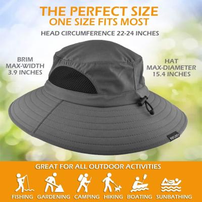 Cina Wide Brim Bucket Hat Foldable Boonie Hat for Fishing Hiking Garden Safari Beach Breathable for Fishing, Hiking, Camping in vendita