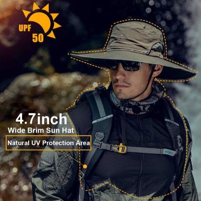 Cina Wide Brim Bucket Hat Foldable Boonie Hat for Fishing Hiking Garden Safari Beach Breathable for Fishing, Hiking, Camping in vendita
