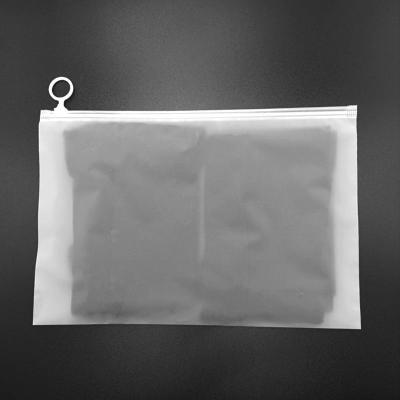 Cina Custom Matte Frosted Bio Clothing Bag With Pull Ring Horizontal Sealable Sustainable Zipper Pouch Bags For Clothing in vendita