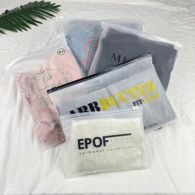 Cina Customized White Matte Frosted Peva Zipper Slider Plastic Bags Waterproof With Your Logo For Clothing Hoodies Packaging in vendita