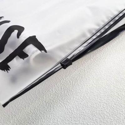 Cina Waterproof Zipper Eva Matte Frosted  Transparent Recyclable Pla Zip Lock Poly Mailer Bags For Wigs Clothes Pack in vendita
