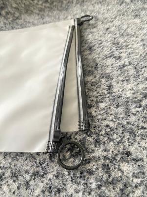 Cina Custom Personalized Printed Logo Eve Slider Matte Frosted Zip Lock Clothing Packaging Plastic Bags With Black Zipper in vendita