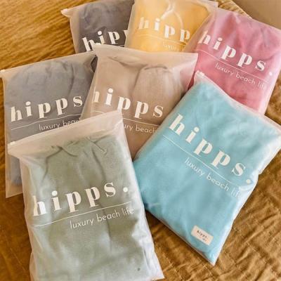 Cina Customized Full Printing Zip Lock Slider Clothes Frosted Pvc Eva Cpe Plastic Packing T Shirt Underdress Frosty Zipper in vendita