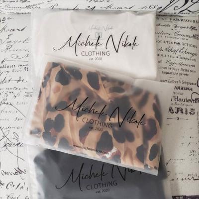 Cina Wholesale Custom Printing Logo Plastic Zip Packaging Poly Bags Biodegradable Frosted Eva Zipper Bag Clothing Brand in vendita