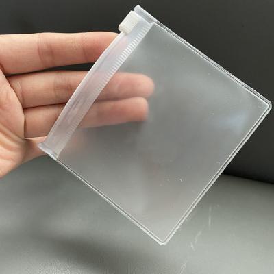 Cina Custom Logo Earring Necklace Packaging Zipper Bag Clear/Transparent Pvc Jewelry Cosmetic Ziplock Bag in vendita