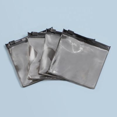 Cina Custom Logo Earring Necklace Packaging Zipper Bag Clear/Transparent Pvc Jewelry Cosmetic Ziplock Bag in vendita